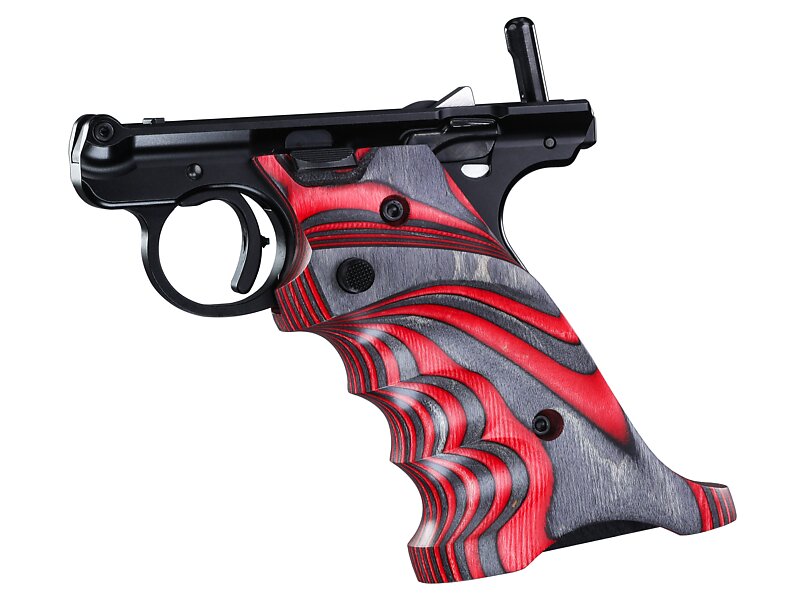 Laminated Grips for MK IV, Red, Left-Handed | Volquartsen Firearms